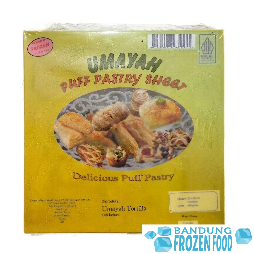 Jual UMAYAH PUFF PASTRY SHEET 20x20 CM - 3 LEMBAR | Shopee Indonesia