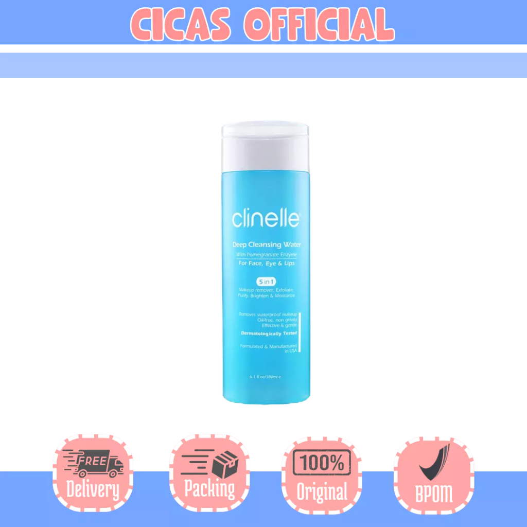 Jual cicasofficial - CLINELLE Deep Cleansing Water 180 mL - Micellar ...
