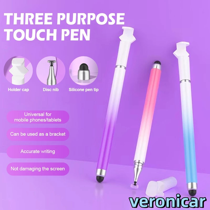 Jual 3 in1 Capacitive Stylus Pen Universal Stylus Warna Gradasi Untuk ...