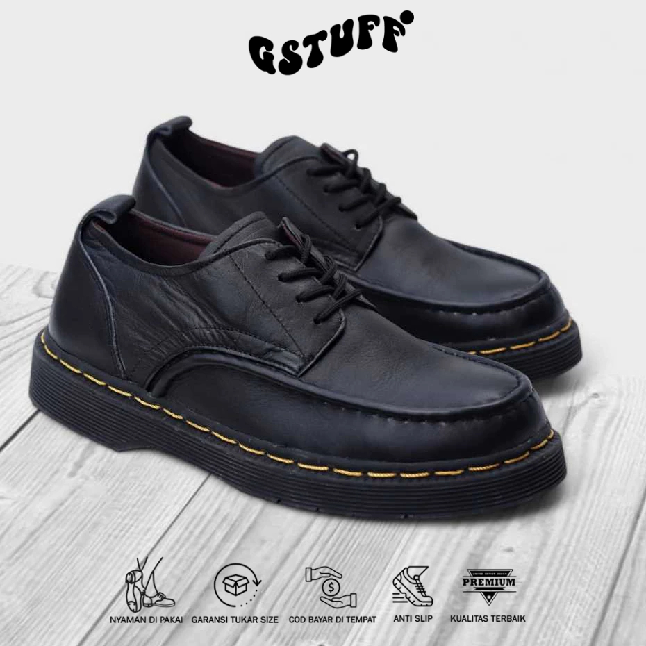 Jual Sepatu Docmart Low Boots Loafer Formal Pantofel Kerja Pria WALTER ...