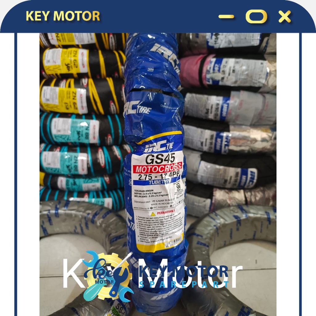 Jual Ban Belakang Luar Motor IRC 275-17 GS45 Tubetype Honda Supra 100% ...