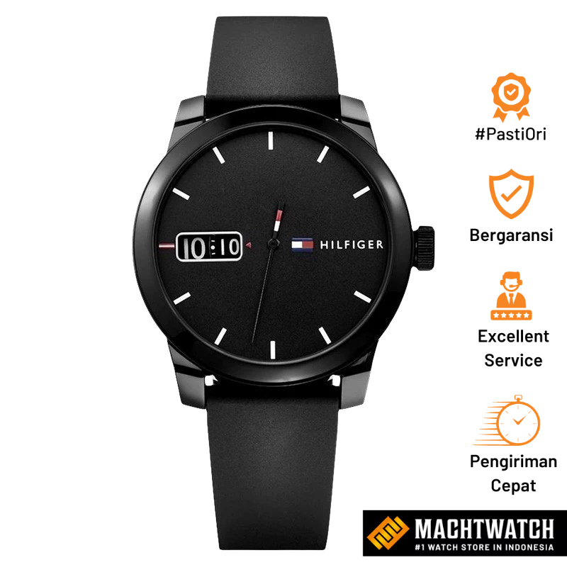 Jual Jam Tangan Pria Tommy Hilfiger 1791382 Navy Sport Black Dial ...