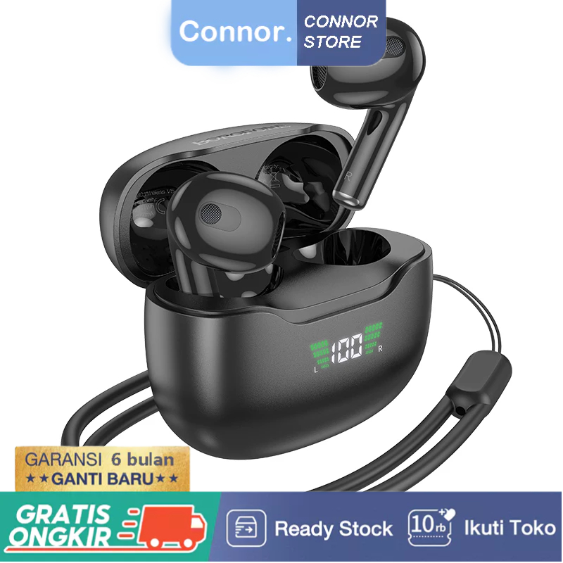 Jual Borofone BW40 True Wireless Bluetooth Earphone led Mini Earbuds ...