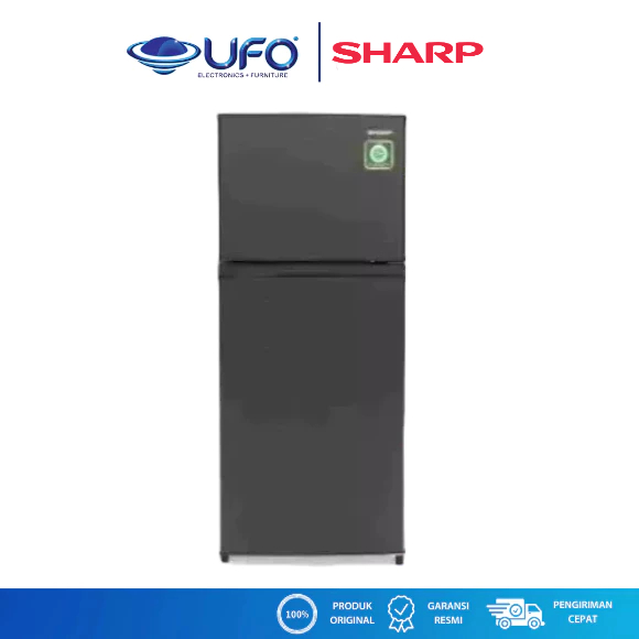 Jual Sharp Kulkas 2 Pintu 172/152 Liter SJ195MNHS | Shopee Indonesia