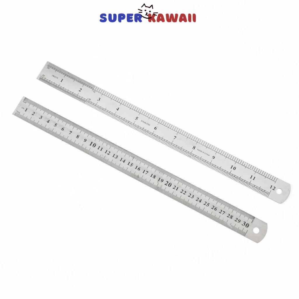 Jual SK 364 - Penggaris besi stainless steel ukuran 15 cm 30 cm 1 meter ...