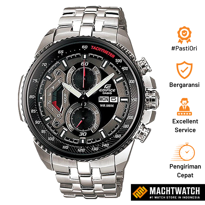 Jual Jam Tangan Pria Casio Edifice EF-558D-1AVUDF Chronograph Black ...