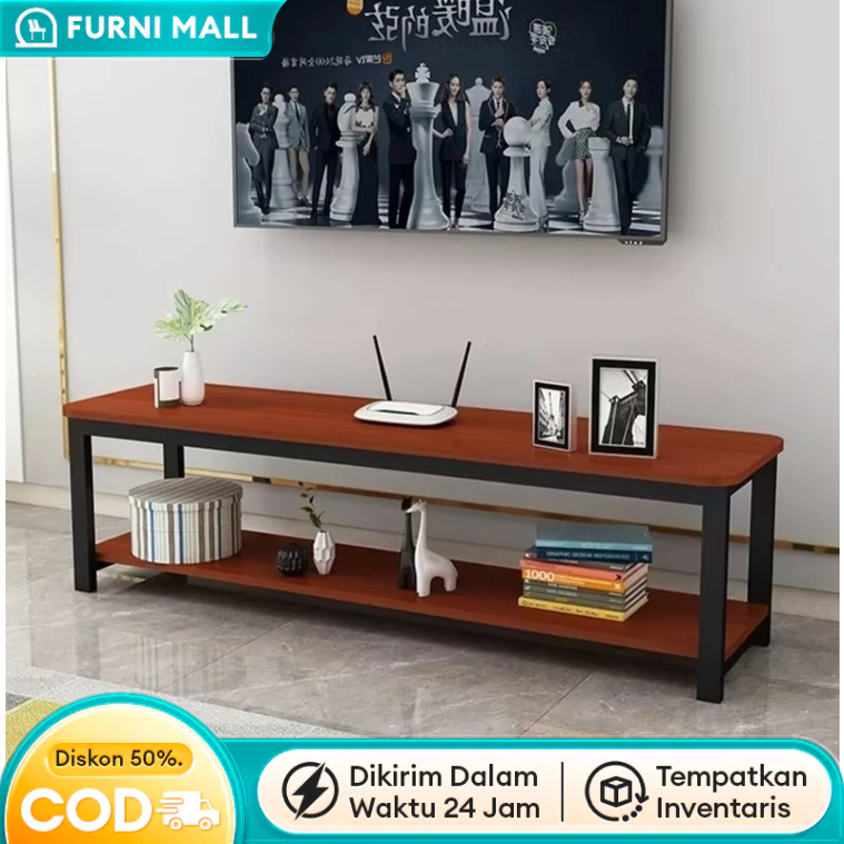 Jual Meja TV Besar dengan Rak TV Minimalis Kayu Meja TV Ikea Cabinet TV ...