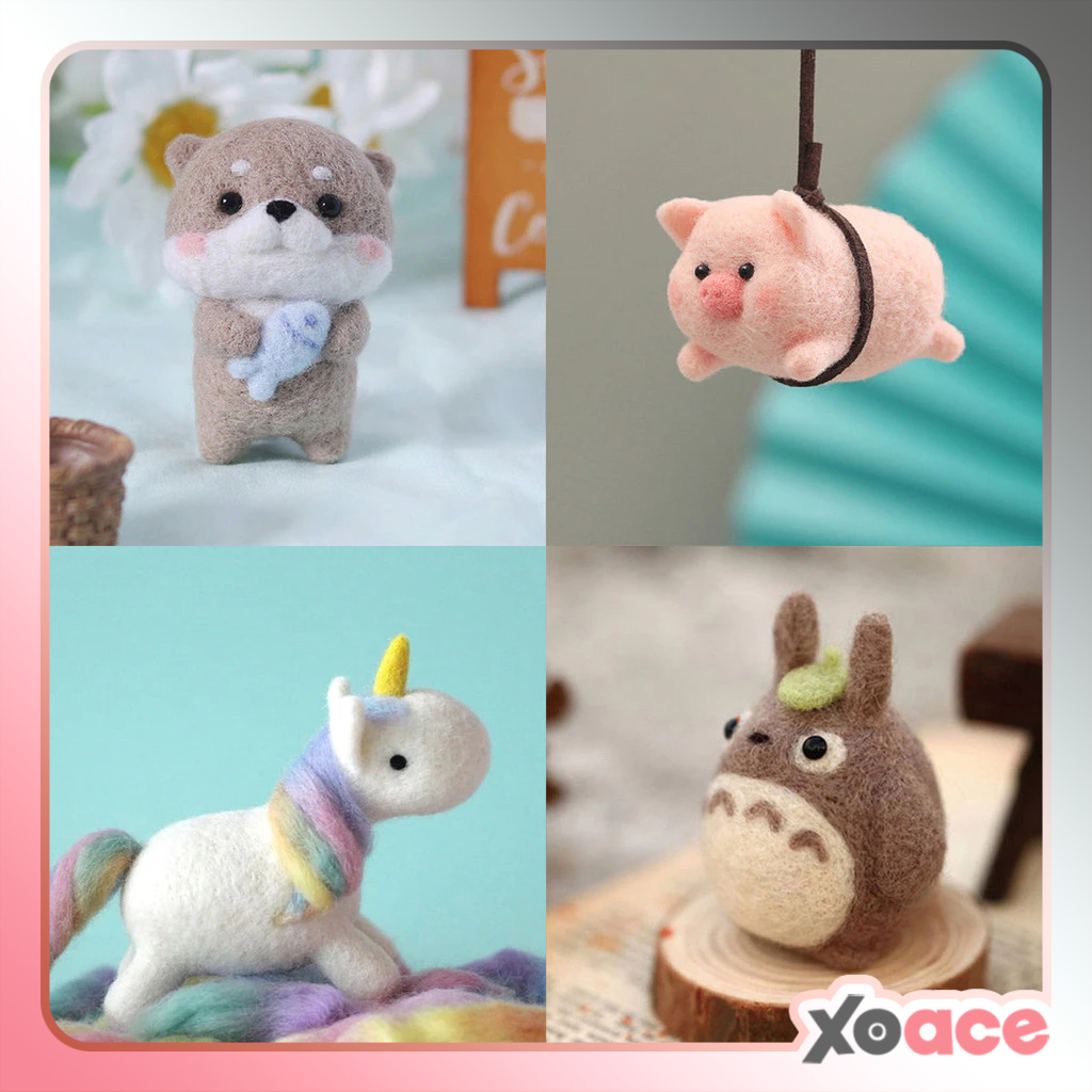 Jual DIY Kit Animal Felt Wool Needle Poke Kerajinan Boneka Animal Hewan ...