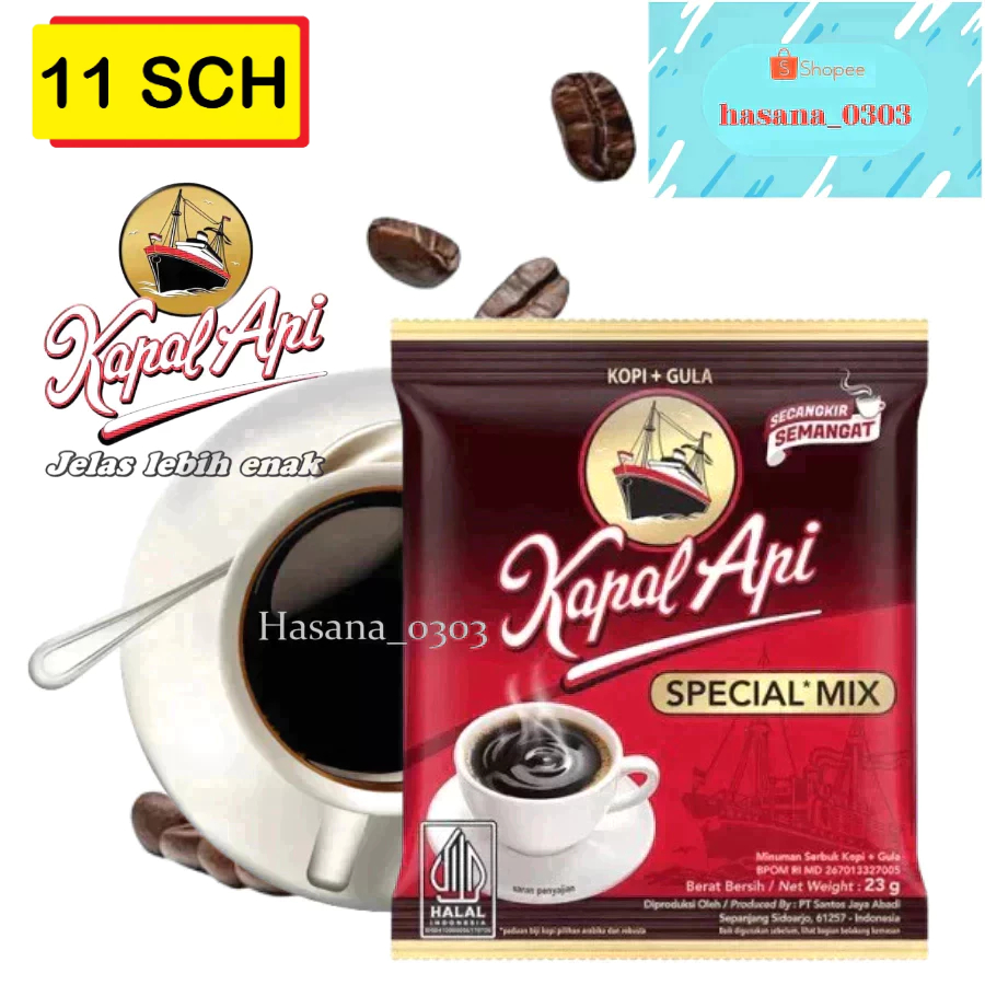 Jual KAPAL API SPECIAL MIX [ 11 SACHET ] | Shopee Indonesia