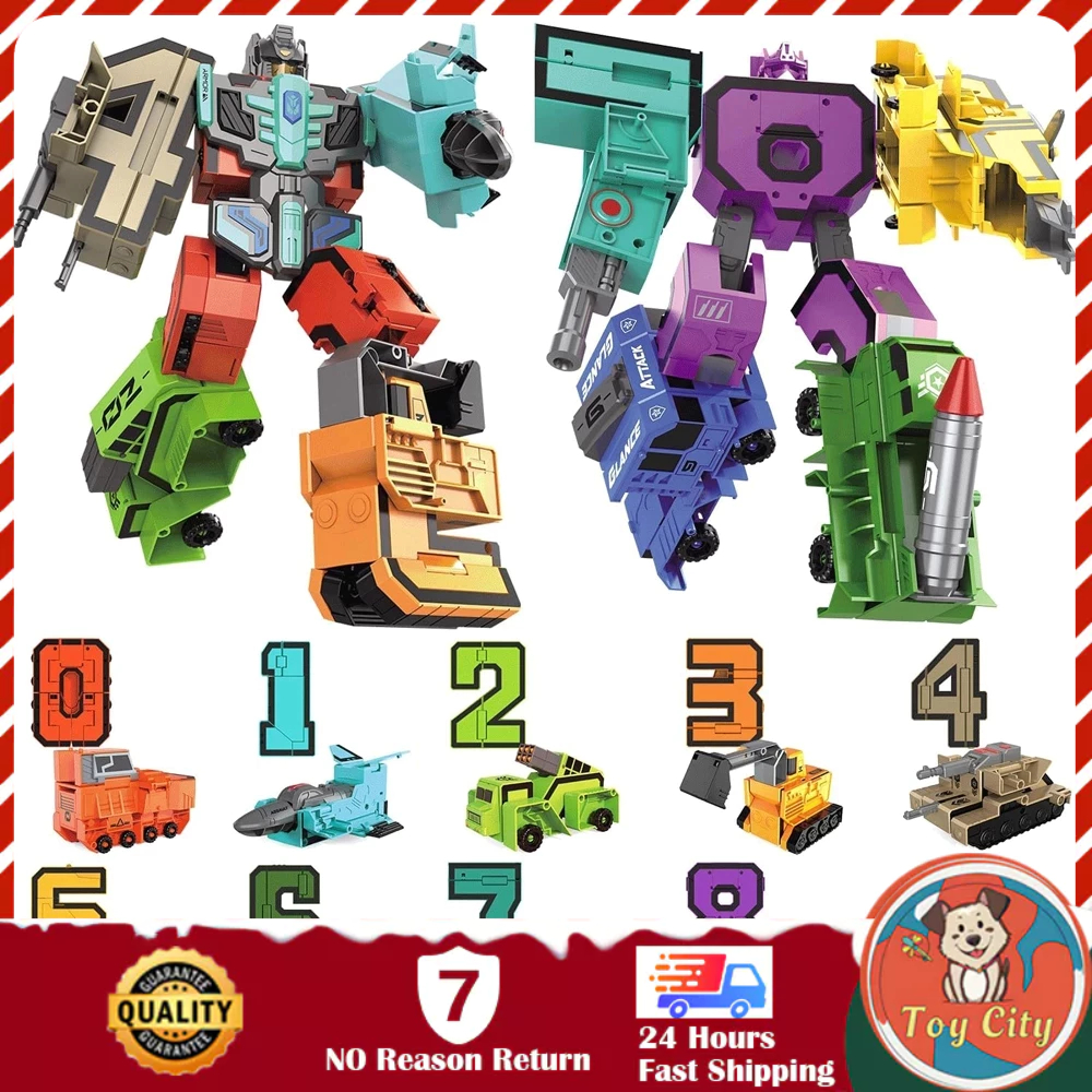 Jual Large Number Robot Toys for Toddlers Transform Robot Toys for Kids ...
