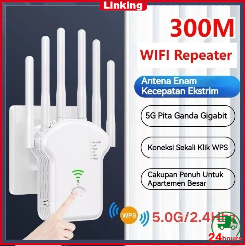 Jual 【COD】WIFII Repeater Wireless/Repeater Wiffi 6 Antena/300 Mbps ...