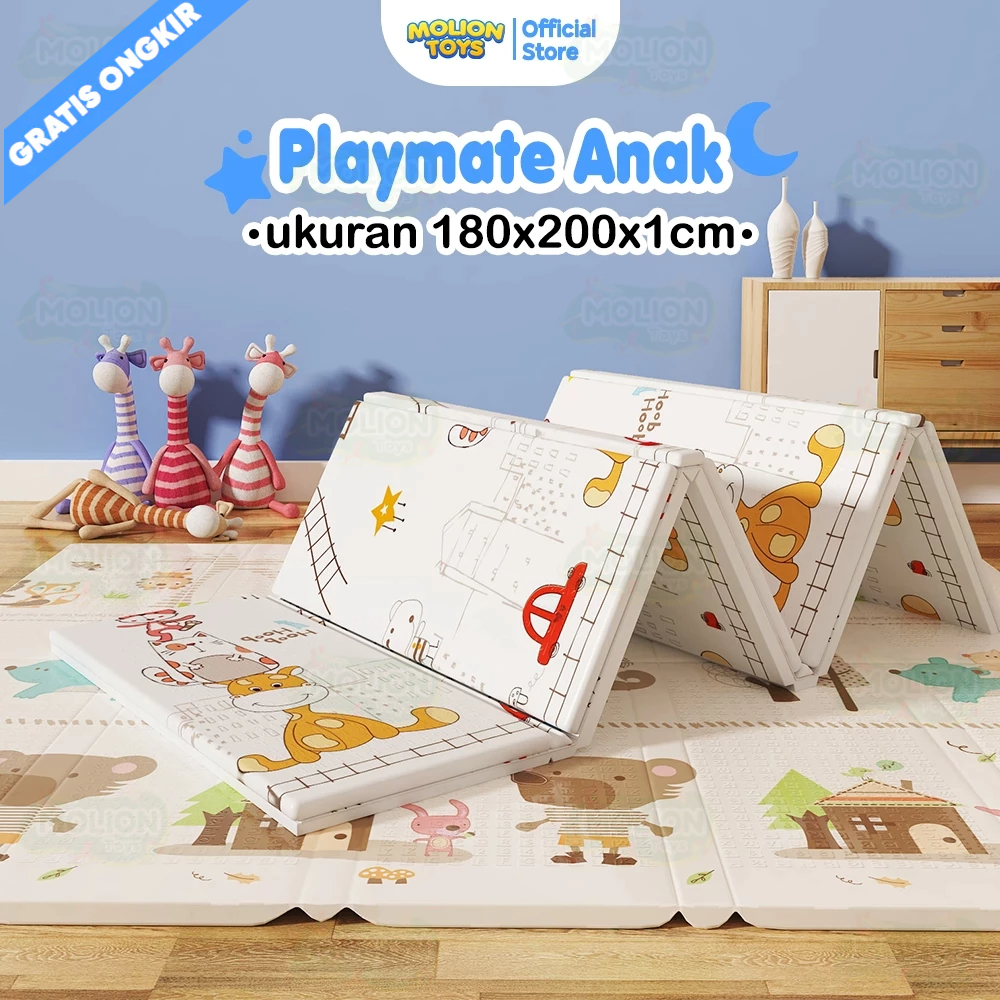 Jual Playmat Bayi MOLION TOYS 180x200cm – Karpet Lipat Foam Tebal 10mm ...