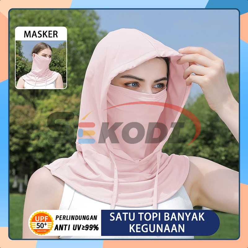 Jual Sekodi Masker pelindung sinar matahari, syal leher dan topi tiga ...