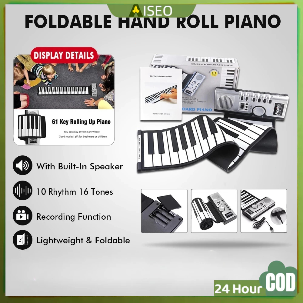 Jual 【MURAH COD】88 Keys kunci Piano Gulung Tangan Hand Rolled Piano ...