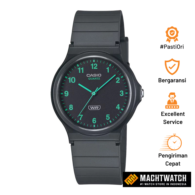 Jual Jam Tangan Unisex Casio General MQ-24B-8BDF Pop Analog Grey Dial Grey Resin Band | Shopee ...