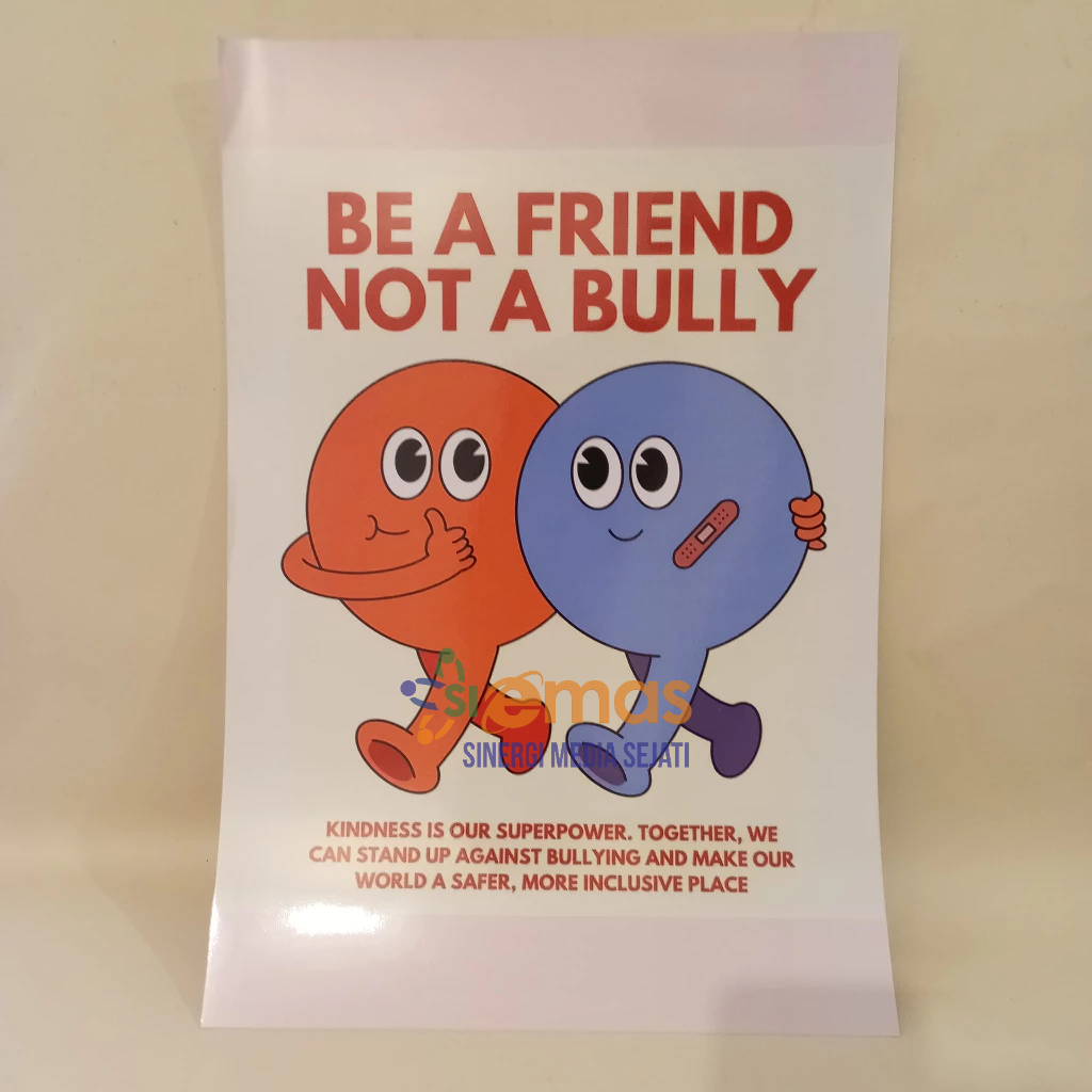 Jual Poster Be A Friend Not A Bully | Poster Stop Bullying | Shopee ...