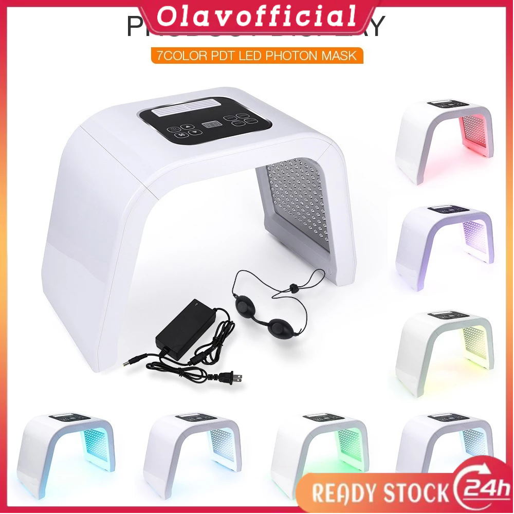 Jual 【COD】PDT LED Masker alat facial wajah Light 7 Warna Hidrasi ...