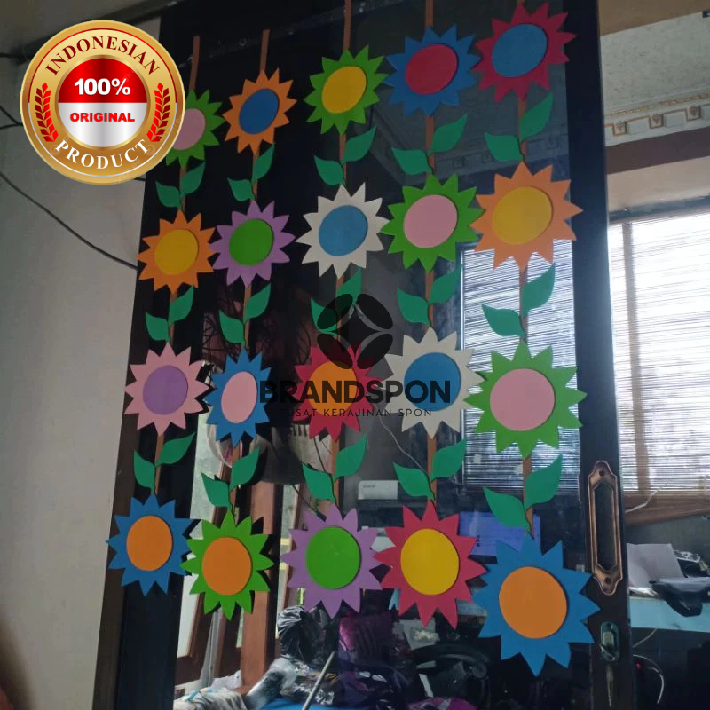 Jual (1 Helai) Hiasan Kelas bunga matahari, tirai gantung dinding dan ...