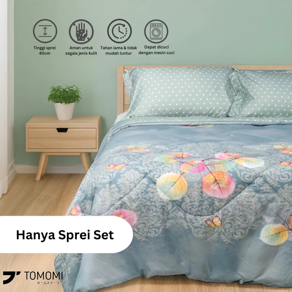 Jual TOMOMI - Bedsheet Set Nanotec Print Series Cho Sprei Set Only ...