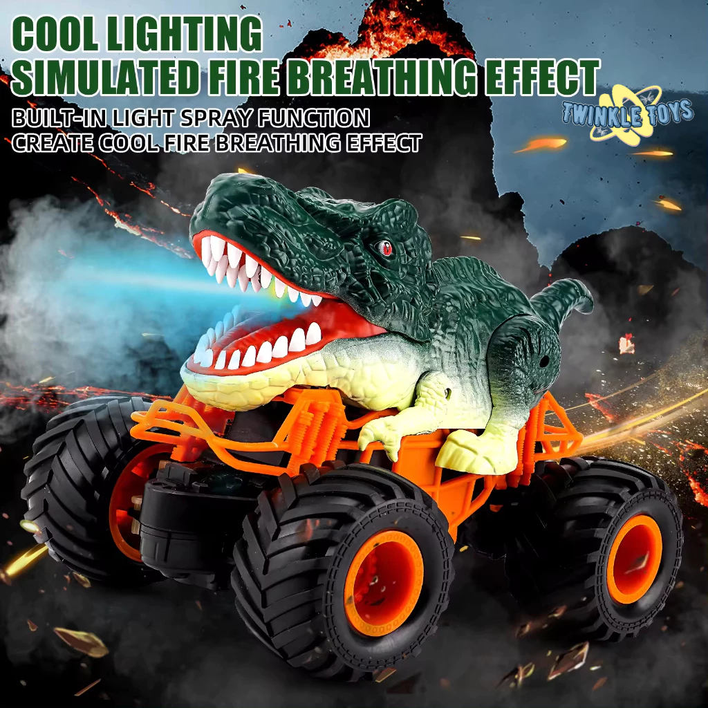 Jual Mainan Dinosaurus RC Mobil Semprot Off-Road Kendaraan Dengan ...