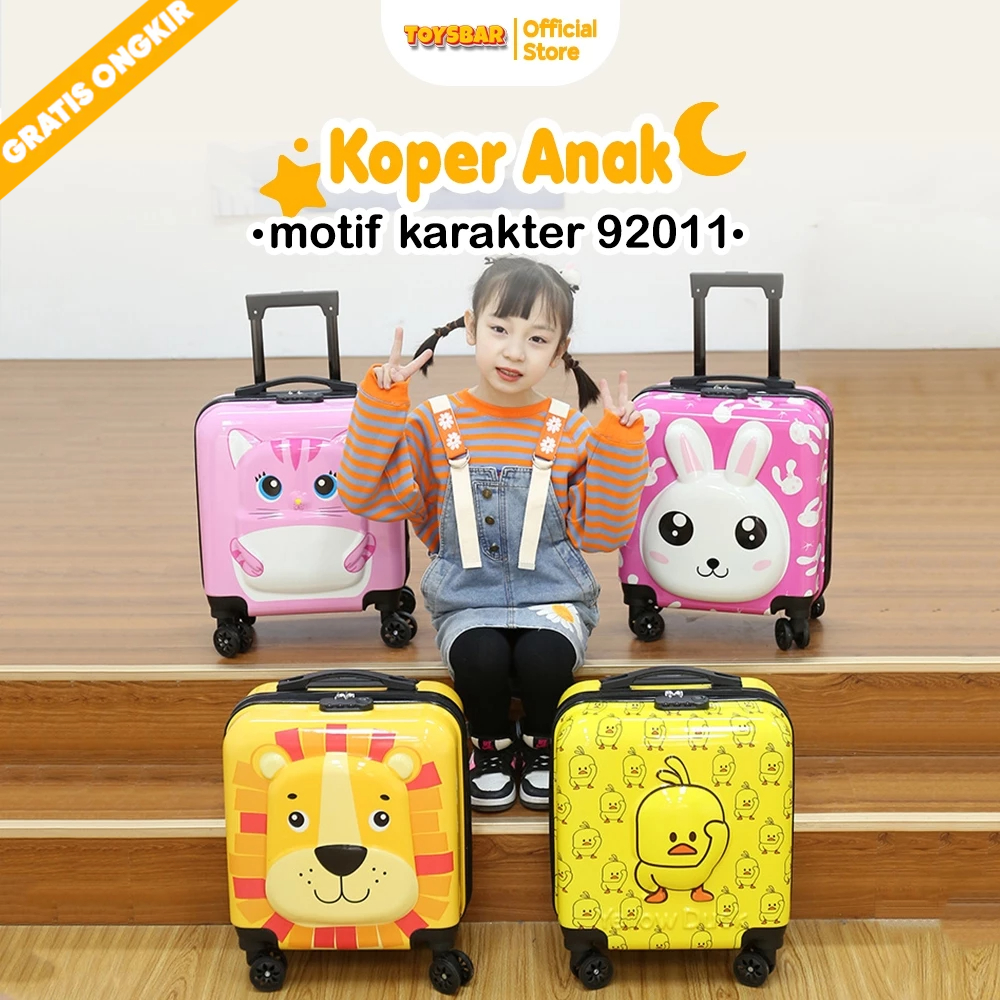 Jual 𝗧𝗢𝗬𝗦𝗕𝗔𝗥 𝗫 𝗠𝗢𝗟𝗜𝗢𝗡 Koper Karakter Anak Lucu Tas Koper Bagasi Anak ...