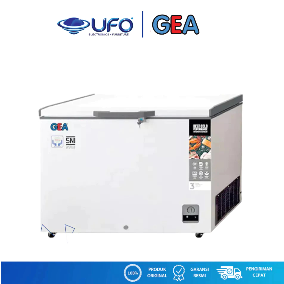 Jual Gea Chest Freezer Lemari Pendingin 310L AB318R | Shopee Indonesia