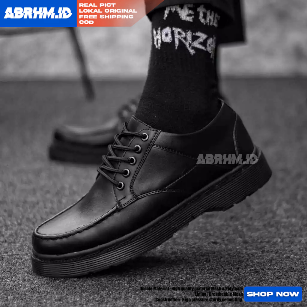 Jual ABRHM Sepatu Oxford Pantofel Pria Hitam Formal Kerja Pria | Shopee ...