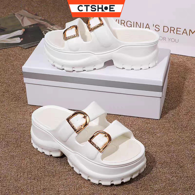 Jual Sandal Wanita Kekinian Wedges Sandal Jelly Tinggi Sandal Fuji ...