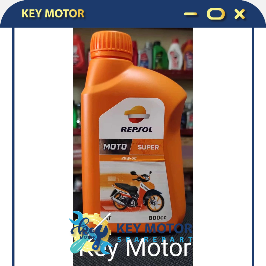 Jual Oli Repsol Moto Super 4T 20W-50 0,8Liter 100% Asli | Shopee Indonesia