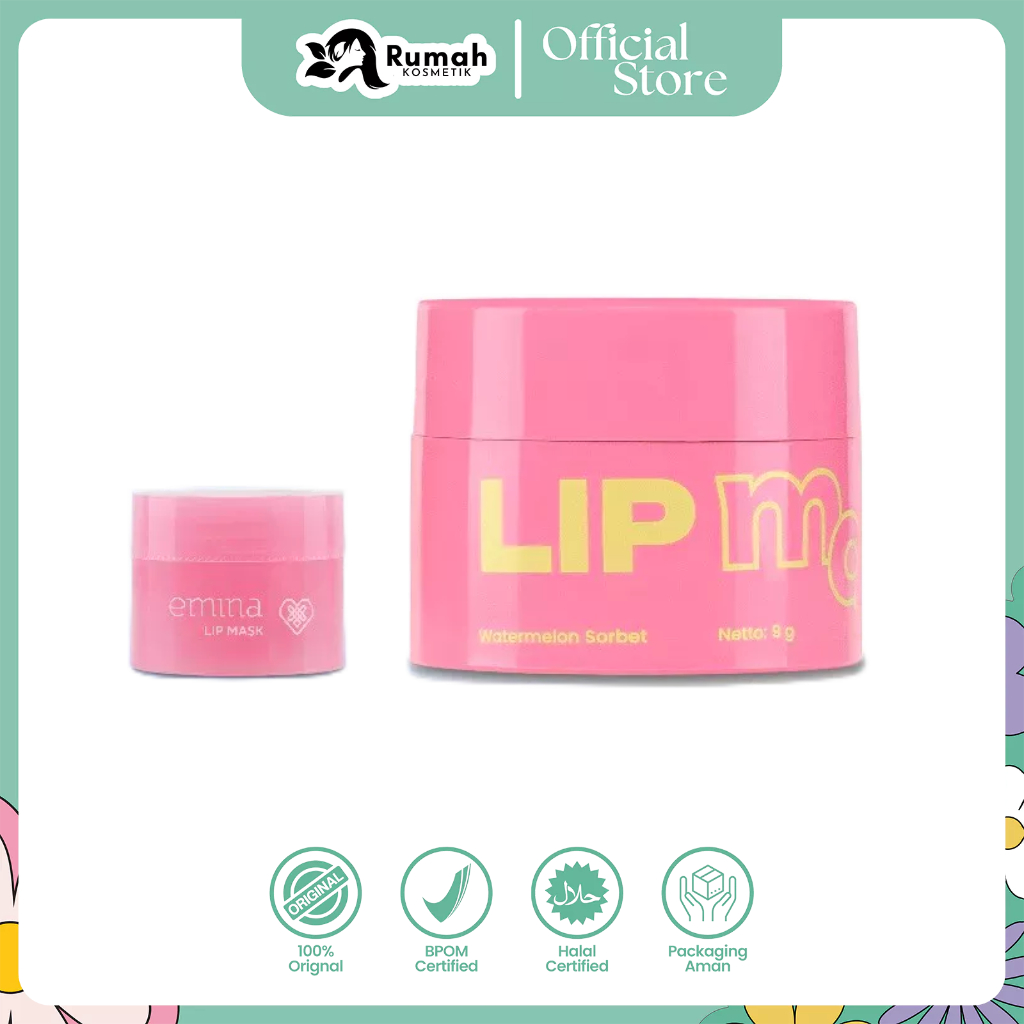 Jual Emina Lip Mask 9 g - Masker Perawatan Bibir Lembab, High-Moisture ...