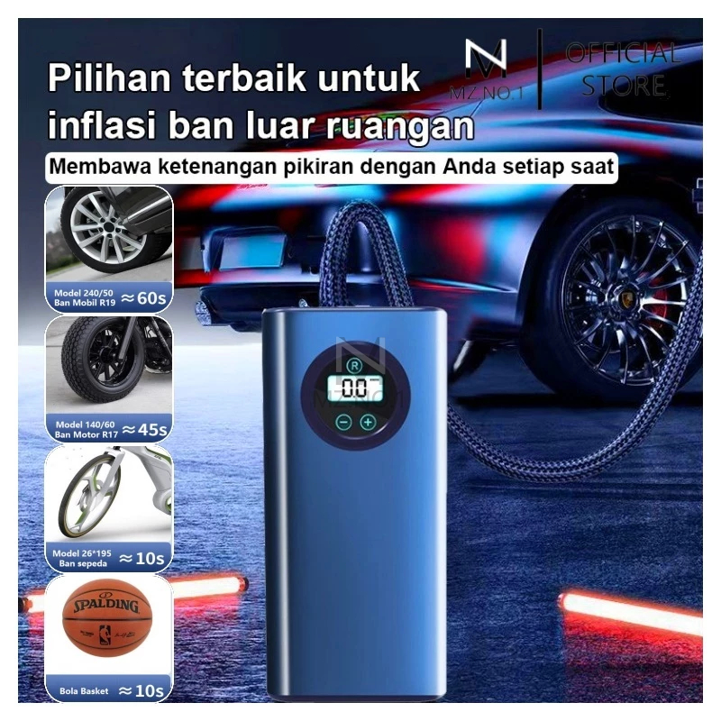 Jual 【COD】10000mAh Pompa Ban Motor Dan Mobil Electric / Tekanan Ban ...