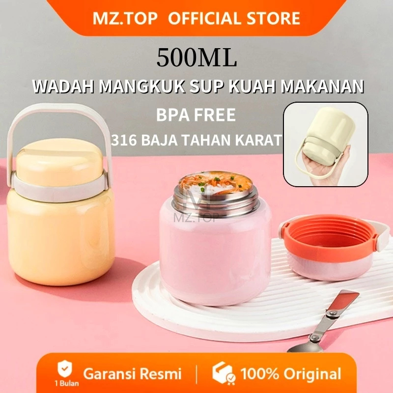 Jual 【COD】500ml Food Termos Mini Termos Air Panas Mini / Termos Air ...
