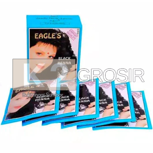 Jual 1 Box / 6 Sachet Black Henna Eagle"s ( Box ) | Shopee Indonesia