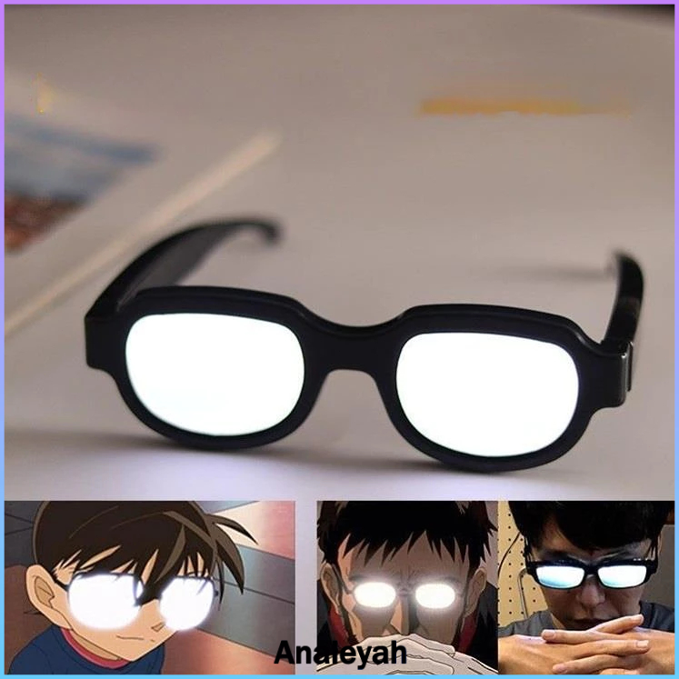 Jual Kacamata Conan Led Nyala Efek Khusus Bercahaya Luminescent ...