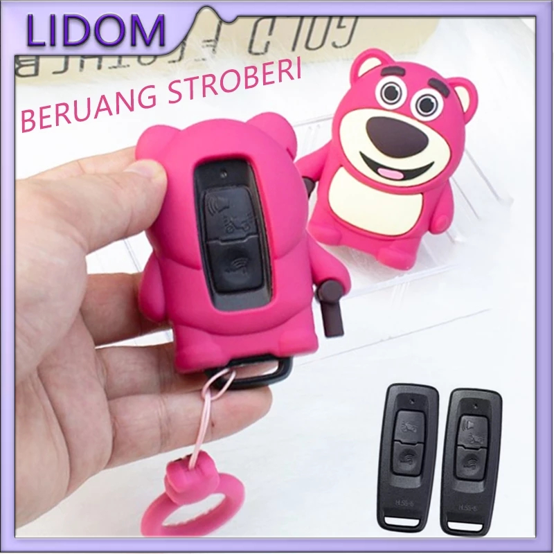 Jual Case Kunci Motor Honda Keyless Kartun Cover Sarung Remote Silikon ...
