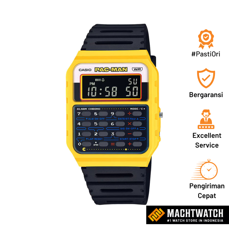 Jual Jam Tangan Unisex Casio General CA-53WPC-1BJR PAC-MAN ...