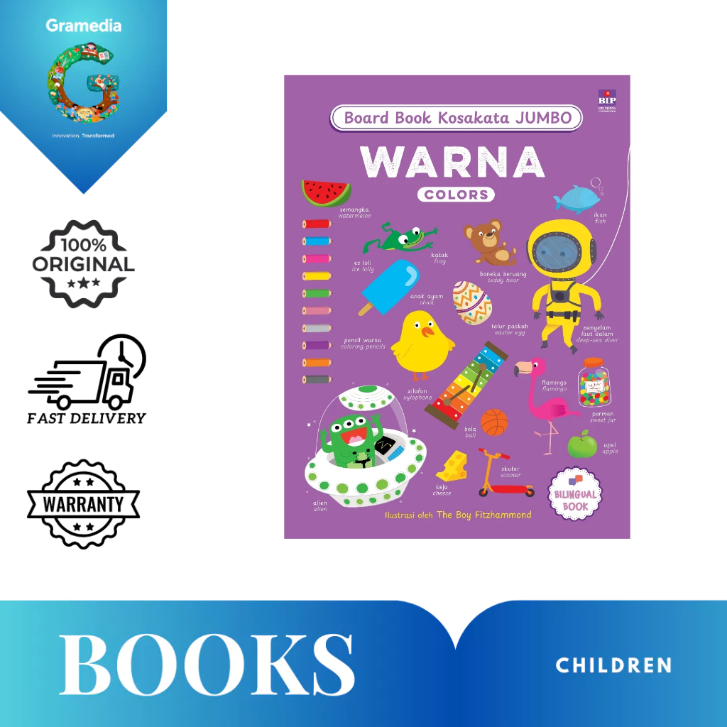Jual Gramedia World BSD - Board Book Kosakata Jumbo: Warna (Colors ...