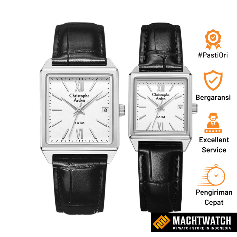 Jual Jam Tangan Couple Christophe Arden CA 2003 LSSSL Couple Silver ...