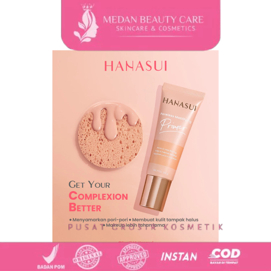 Jual Hanasui Poreless Mattifying Primer | Shopee Indonesia