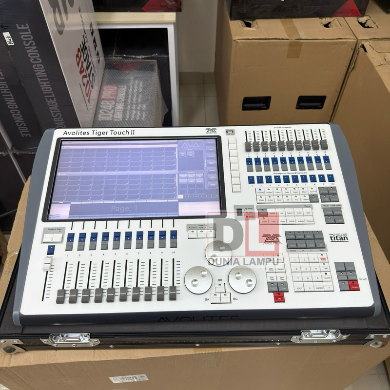 Jual Mixer Lampu Dmx controller Tiger Touch 2 Versi 17.1 lighting ...