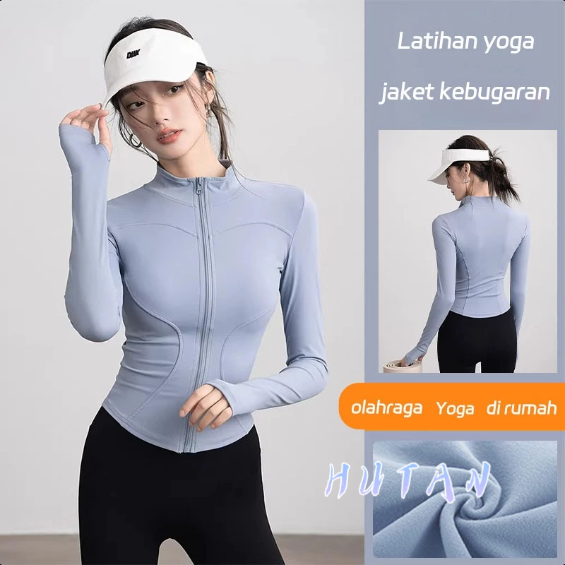 Jual baju olahraga wanita jaket anti uv jaket import wanita korea baju gym wanita Jaket Olahraga ...