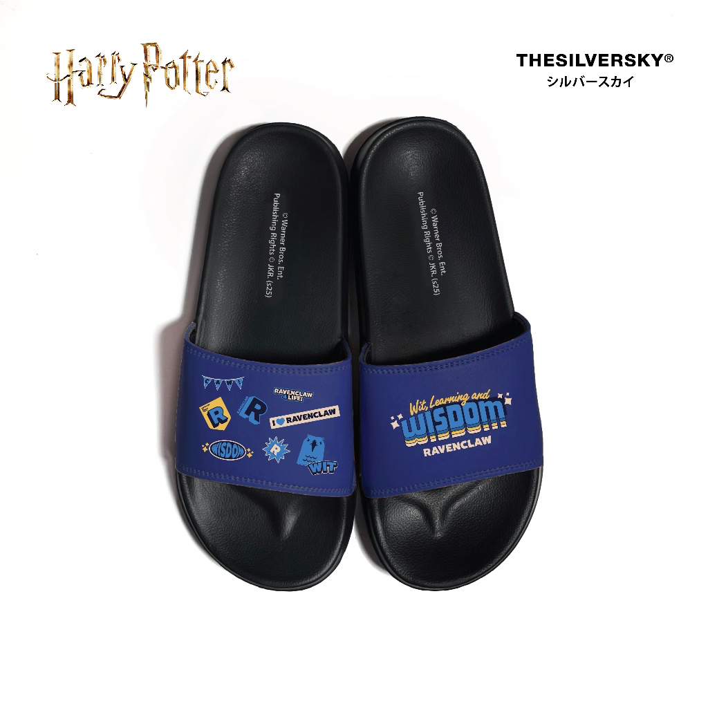 Jual Thesilversky Ravenclaw Navy Slides Sandal Harry Potter Official | Shopee Indonesia