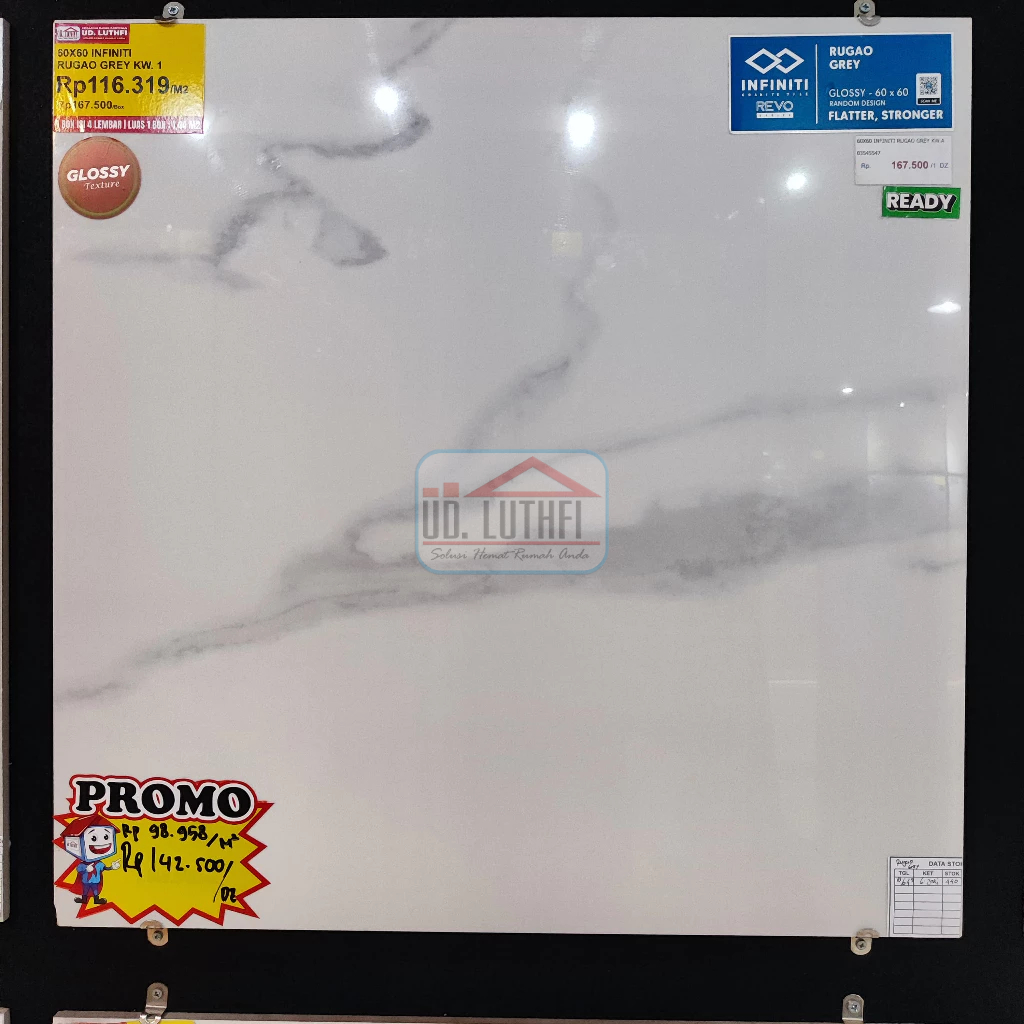Jual Granit Lantai Halus Glazed Polish 60x60 Infiniti Rugao Grey ...