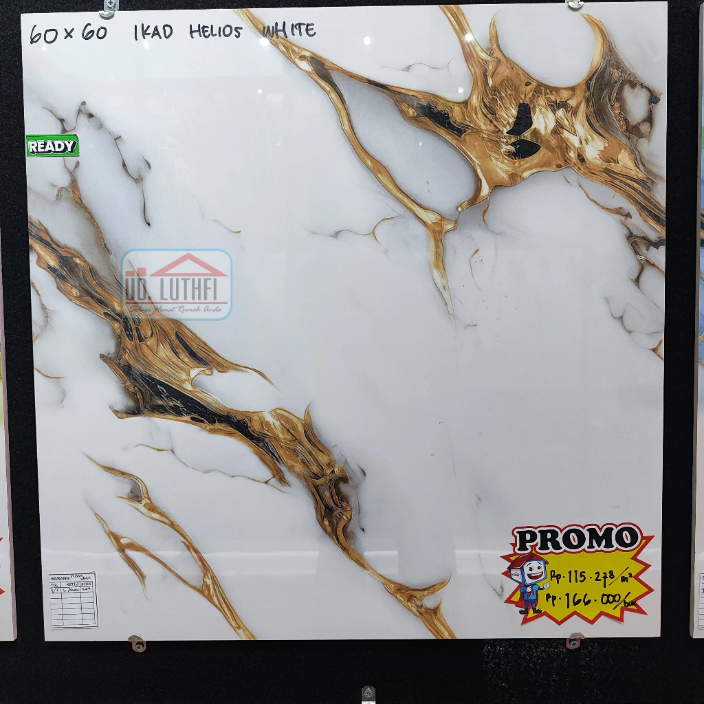 Jual Granit Lantai Halus Glazed Polish 60x60 IKAD Helios White - Granit ...