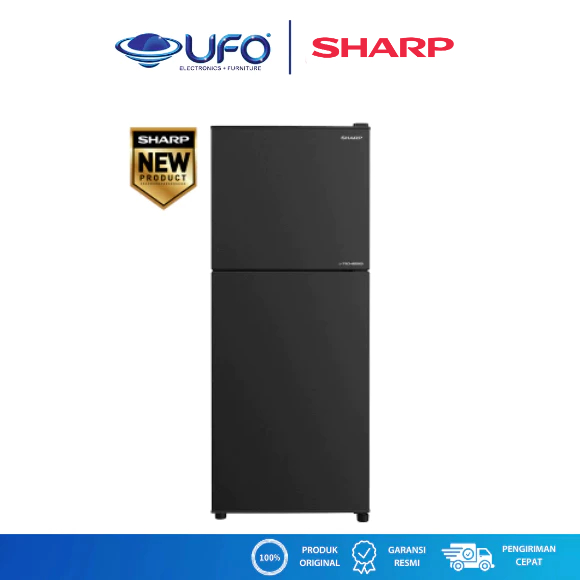 Jual Sharp Kulkas 2 Pintu 205 / 187 liter J-TECH Inverter SJ246SIGK ...