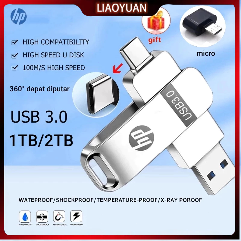 Jual HP Typec 3 in 1 Flashdisk High quality Dual Drive Flash Memory USB ...