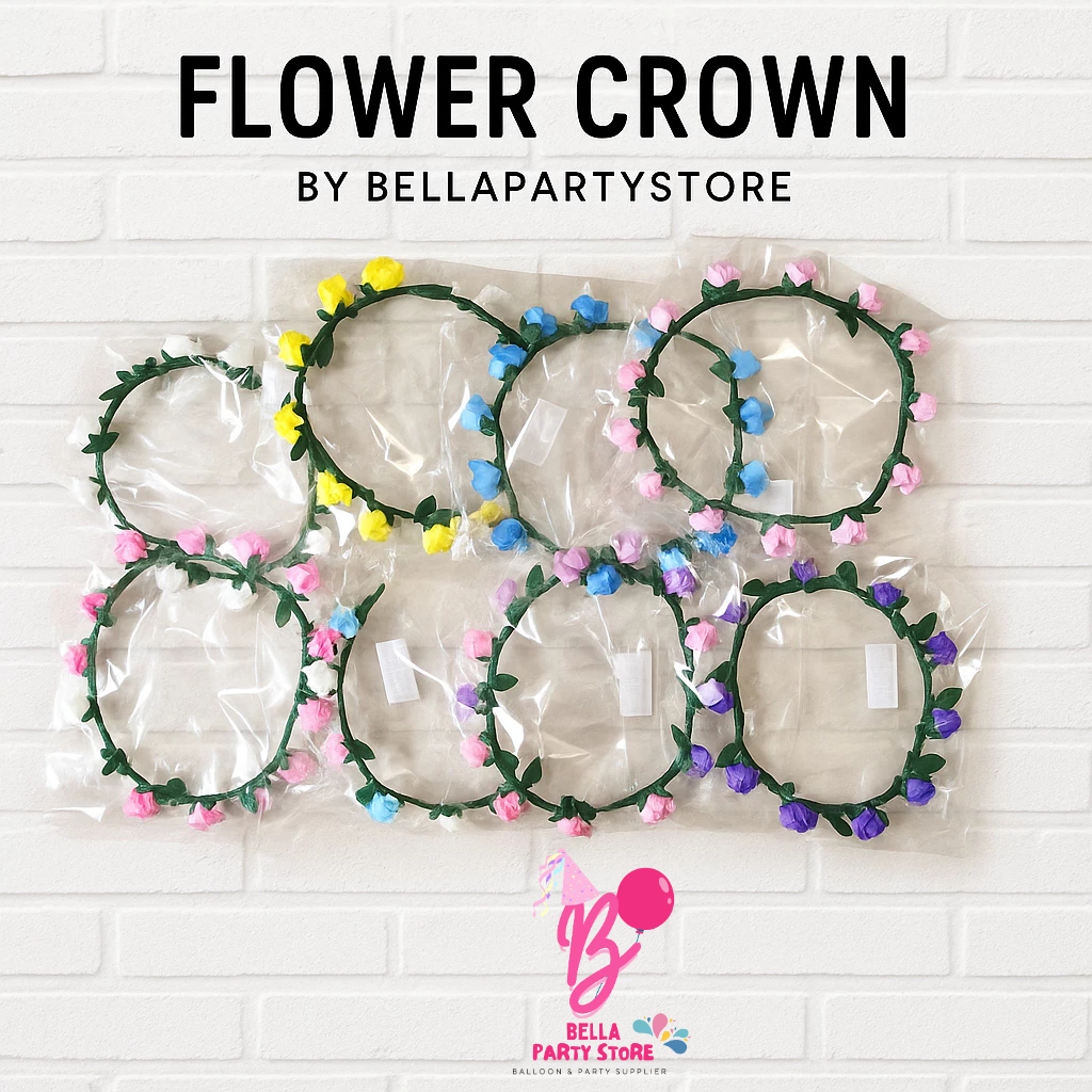 Jual flower crown | mahkota bunga / bando bunga / hiasan bunga / hiasan ...