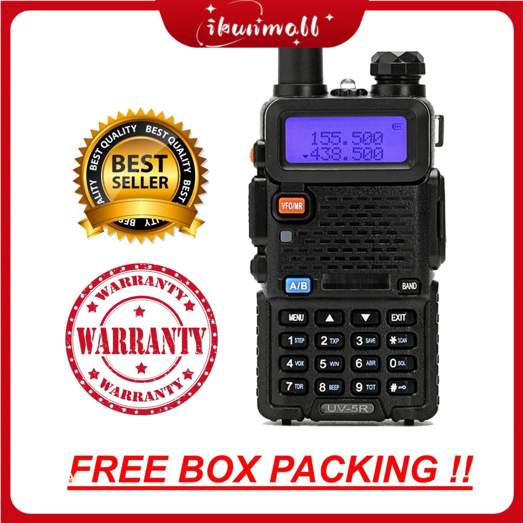 Jual 2pcs POFUNG package UHF VHF 5w UV-5R dual band ham two way radio uv5r Talkie Walkie UV 5R ...