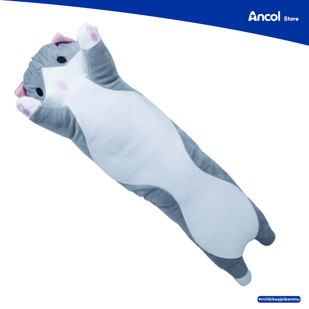 Jual ANCOL GULING KARAKTER KUCING ABU | Guling Grey Cat | Official ...