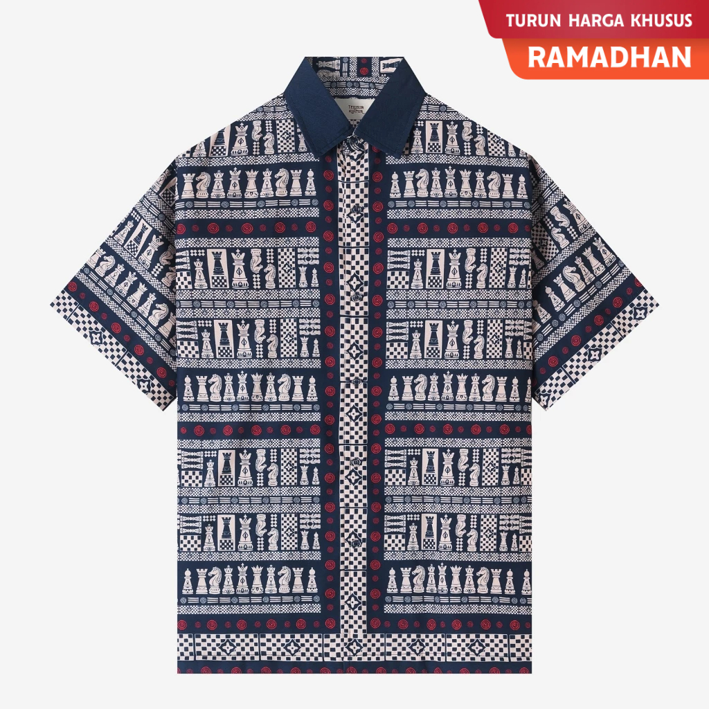 Jual Telusur Kultur Batik Print - Corak Nusantara - Catur Biru | Shopee ...